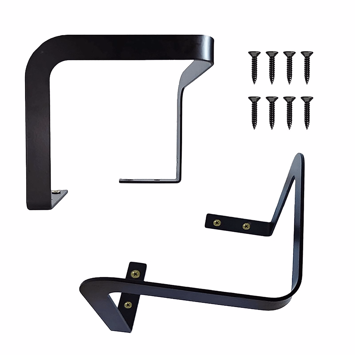 Mattress Stopper - 2 Metal Mattress Holder in Place with 8 Screws | Sturdy Murphy Bed Kit, Strong Anti Slip Mattress Gripper for Bed Frame, Adjustable Beds, Foot of Beds