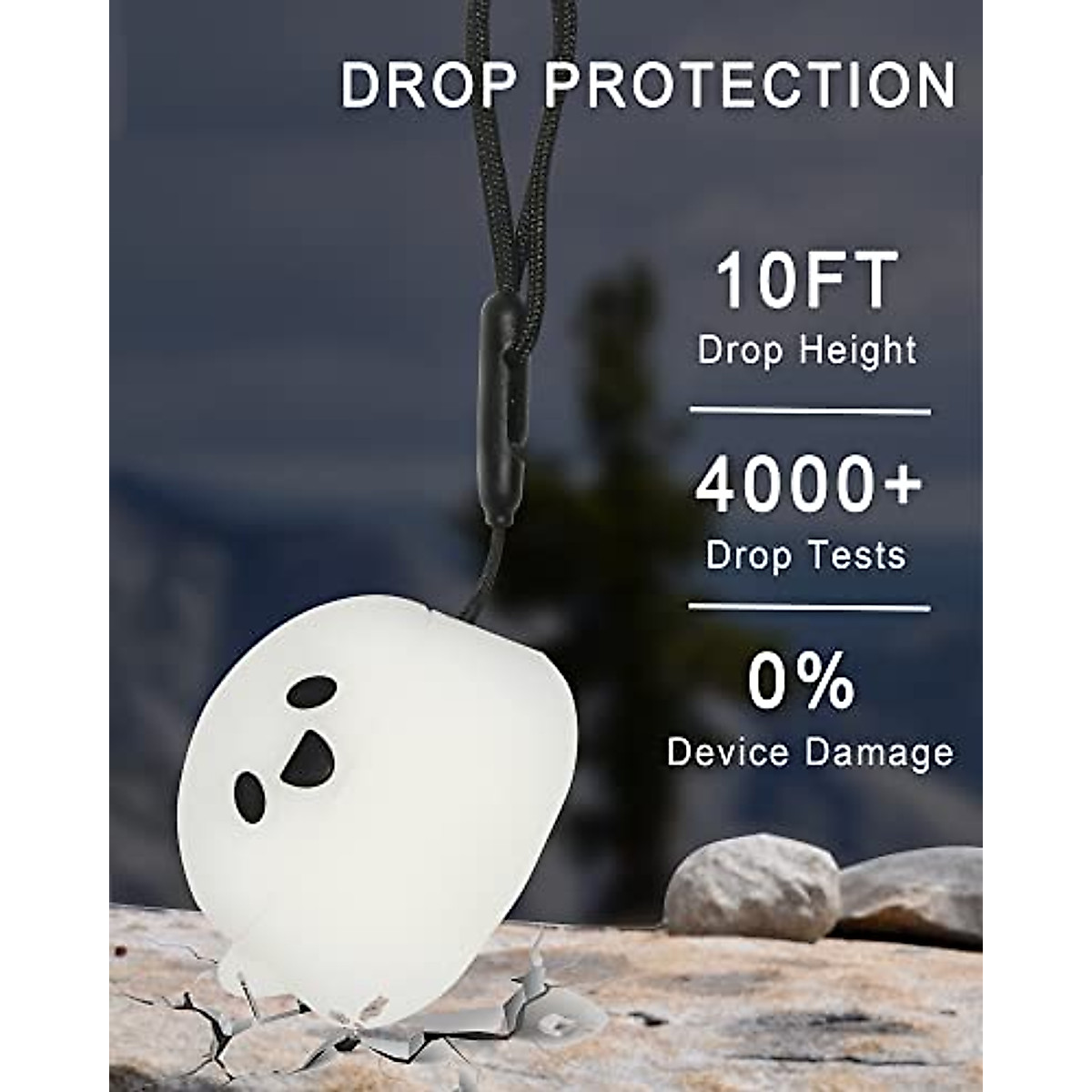 2 Packs Cute Luminous Ghost Face for AirPods Pro 2nd Generation Case Cover 2022 Released Silicone Accessories Set Kit for AirPods Pro 2 Gen Charging Case, Cartoon 3D Funny for AirPods Pro 2 Case