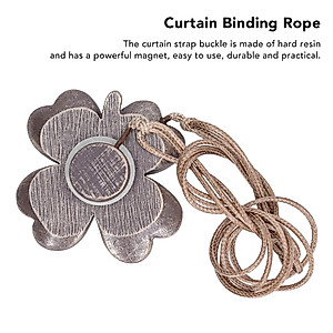 2pcs Curtain Tiebacks Magnetic Flower Curtain Strap Buckle Decorative Drapes Tie Back for