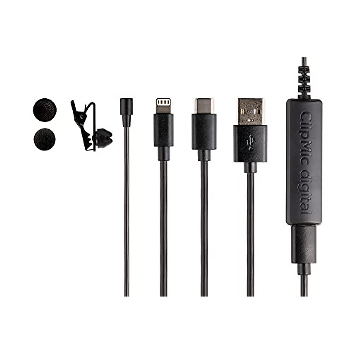 Apogee ClipMic Digital 2 USB Lavalier Microphone for Podcast, Travel, Conference Calls, comaptible with Mac, Windows, and iOS