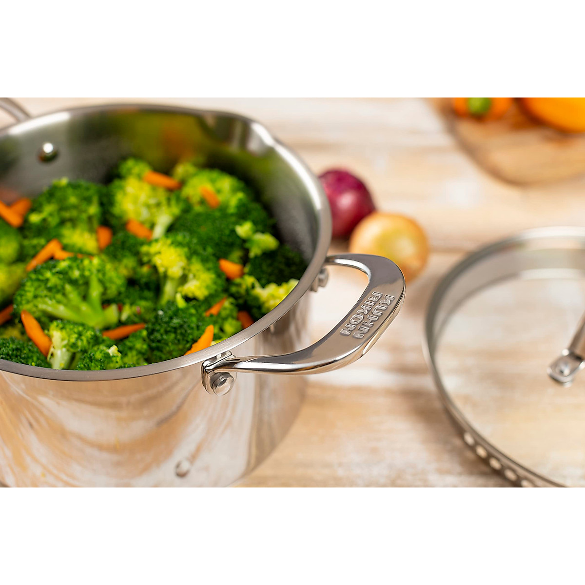 KUHN RIKON Allround Plus Stainless Steel Cooking Pot 3.7 L Diameter 20 cm