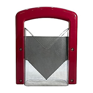 Bagel Slicer for Home, Bagel Cutter Stainless Steel, Red