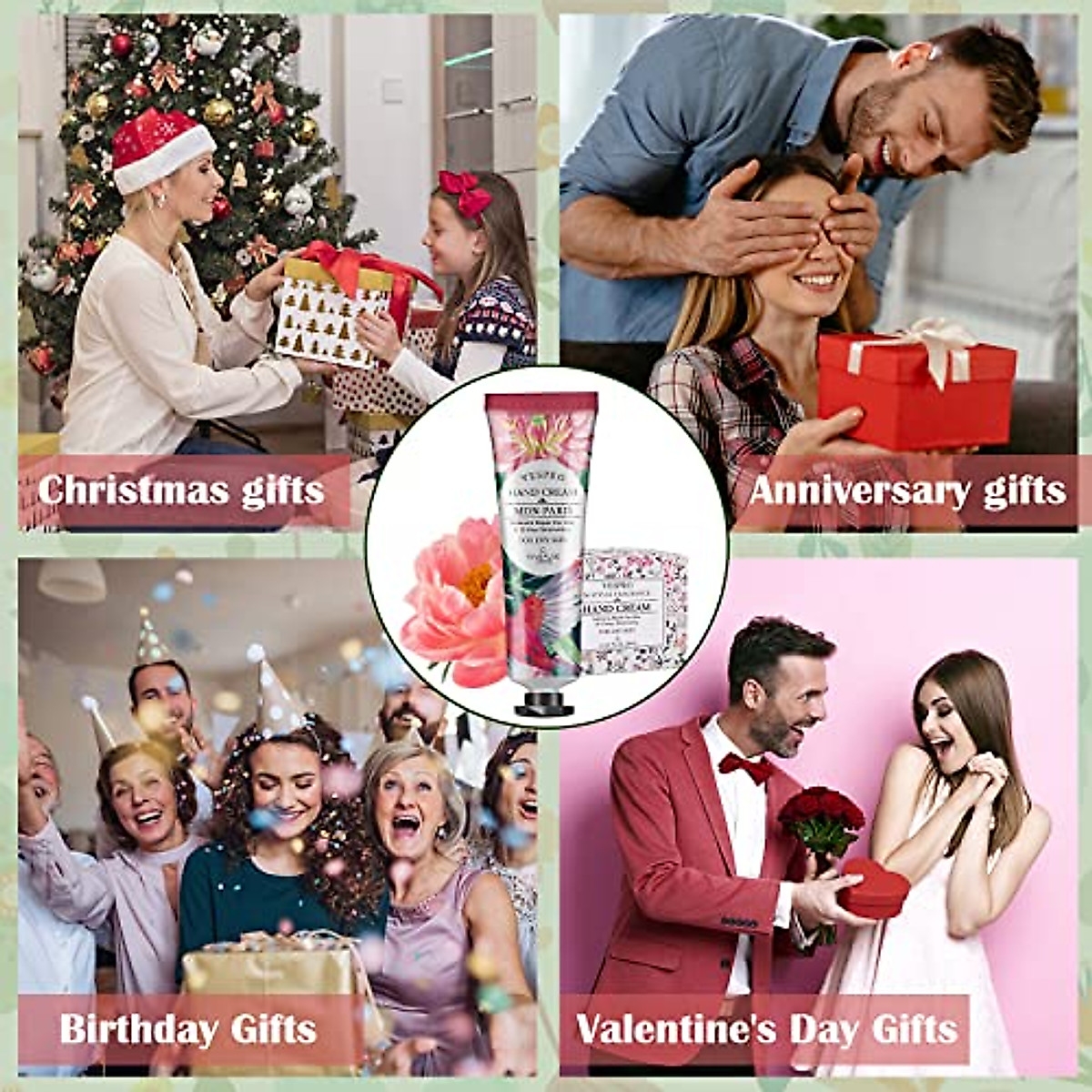 VESPRO 36 Pack Plant Fragrance Hand Cream, Moisturizing Hand Care Cream Gift Set,Mini Hand Lotion Travel Size in Bulk,Gifts for Women,Mom,Sister,Yourself-36 Different Scented/30ml