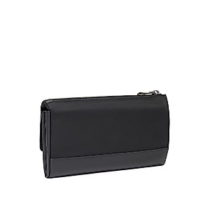 TUMI Voyageur Travel Wallet - Premium Women's Travel Wallet - Stain & Water Resistant - Black & Gunmetal Hardware