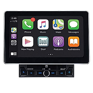 Dual DMCPA11BT 10.1-Inch Double-DIN in-Dash Mechless Receiver with Bluetooth, Apple CarPlay, and Android Auto