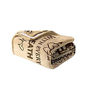 WARMTHLOVE Gifts for Wife Blanket Wife Gifts from Husband Anniversary Christmas Day for Her Soft and Warm Perfect for Bedding 60" x 50"