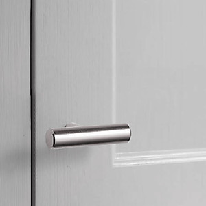 THSIREE 12PCS Cabinet Knobs, Cabinet Pulls Drawer Knobs, T Knobs Single Hole Cabinet Hardware with Screws, for Kitchen Bedroom Furniture, Silver