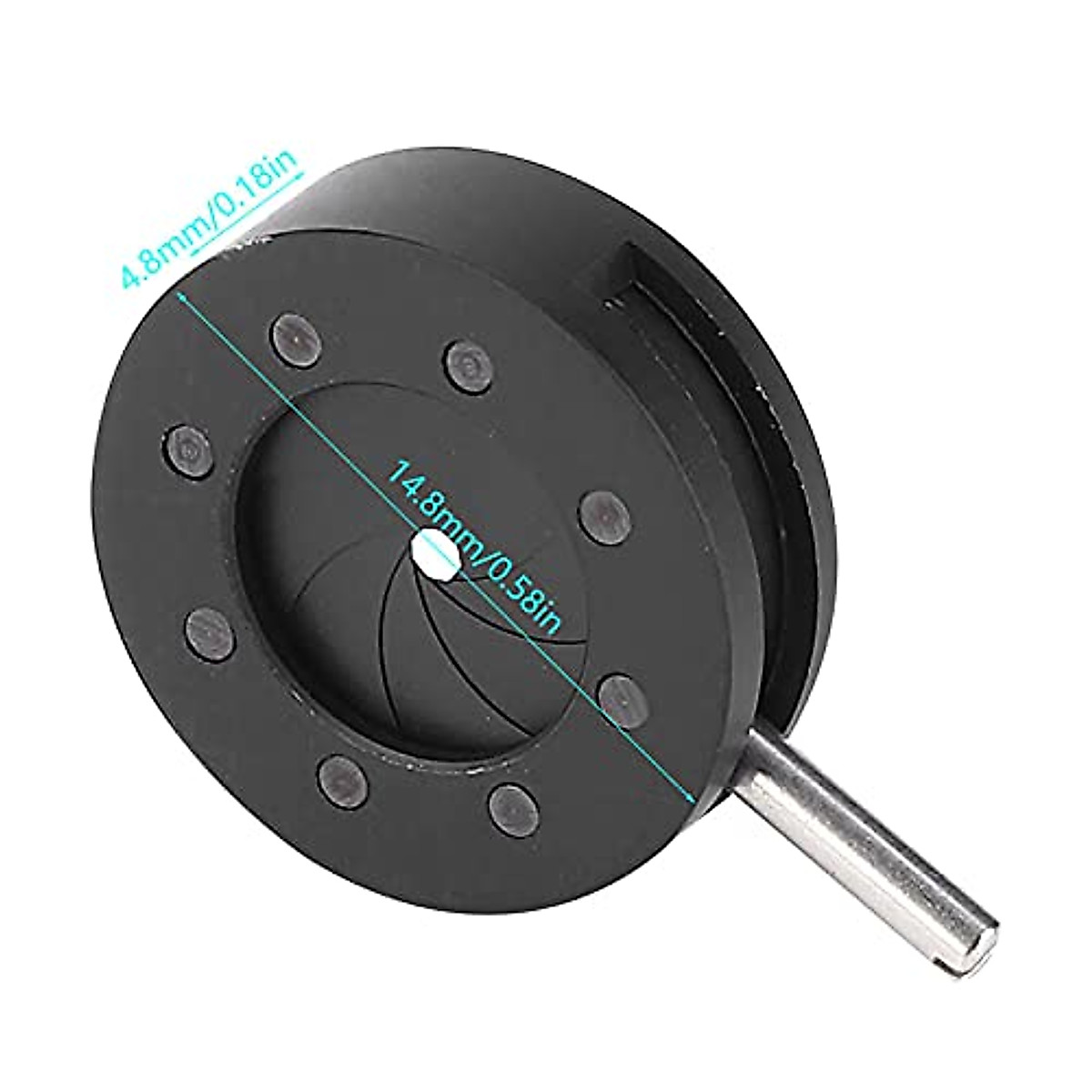 Microscope Adjustable Aperture, SK6 SK8 SK12 SK23 SK25 Microscope Iris Adapter, Optical Diaphragm for Microscope(SK8)