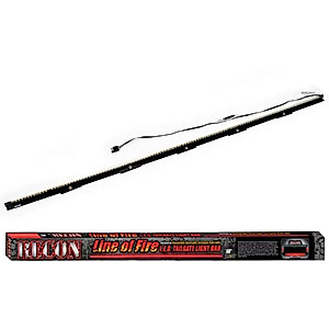 Recon 26411 60" Red Hyperlite Line of Fire LED Tailgate Light Bar - fits Most Full-Sized Trucks & SUVs