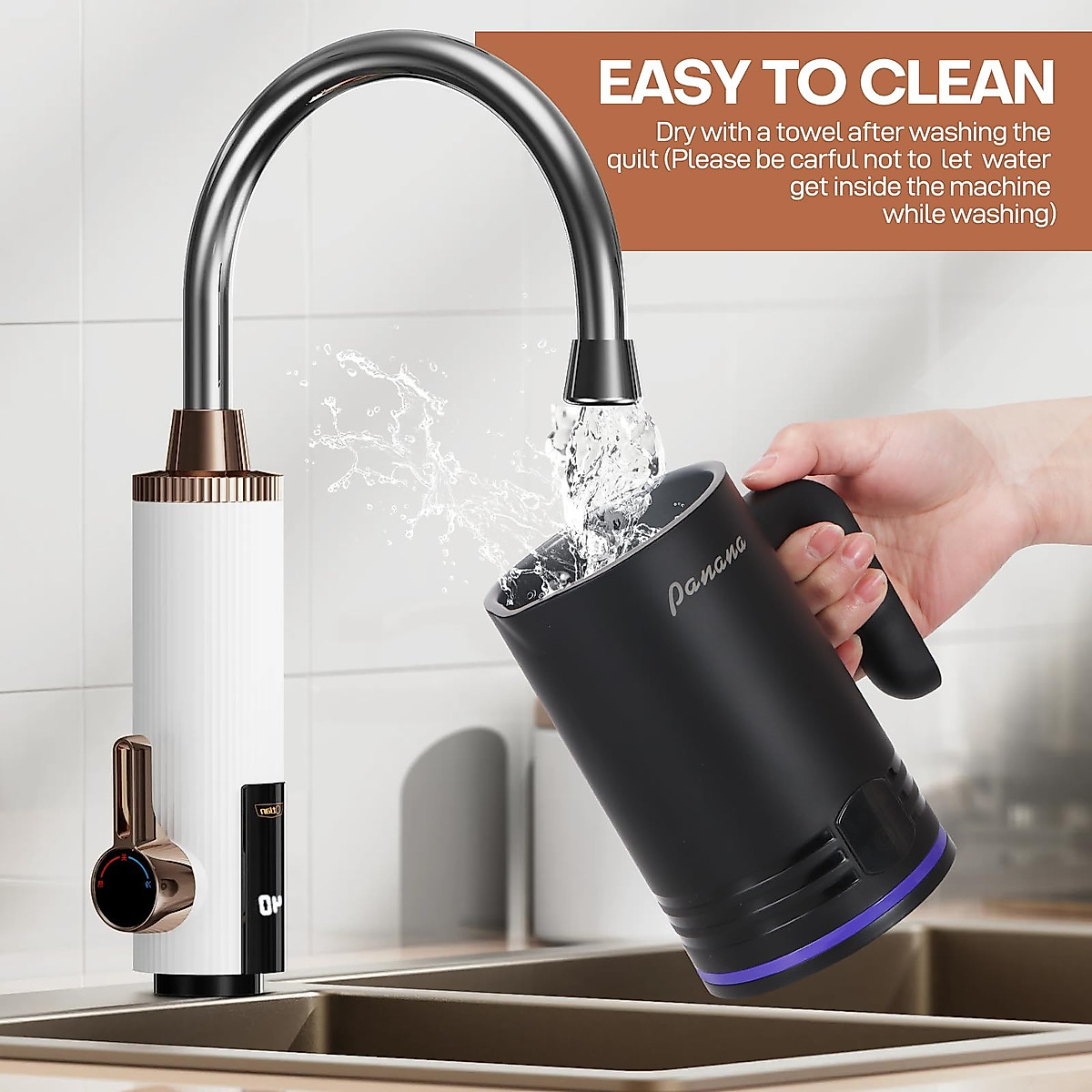 Electric Milk Frother, 4 in 1 Milk Steamer, 14.5oz/430ml Automatic Warm and Cold Foam Maker for Coffee,Latte, Cappuccino, Macchiato, Hot Chocolate (Black)