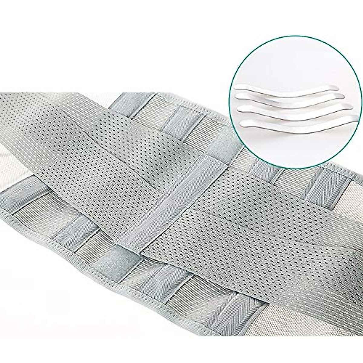 YZSHOUSE Breathable Back Support Lumbar Belt – Man and Woman Pain Relief Back Brace – Prevents Injury & Scoliosis,with Massage Pad (Size : M/Medium)