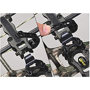 Tightspot Hunting Shooting Archery Lightweight 5-Arrow Full-Size Quiver with Quick Draw System, Black, Right Hand