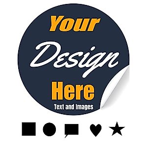 VulgrCo Custom Design Your Own Personalized Labels Stickers Decals Text Name Image Photo 120 Pack