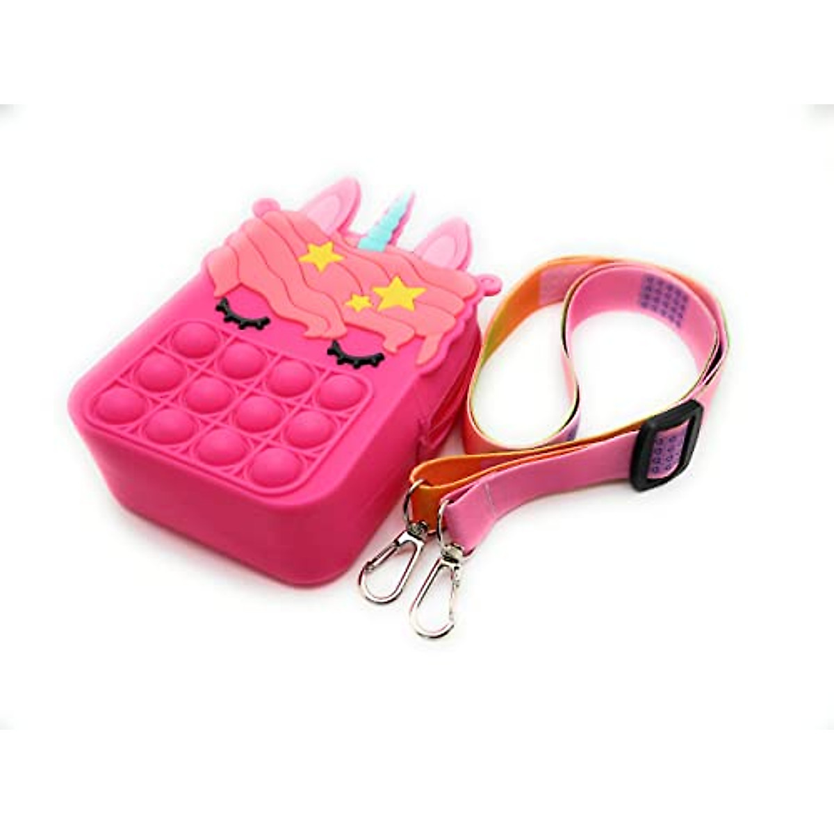 3 Pack Unicorn pop it Purse (Bright Pink)