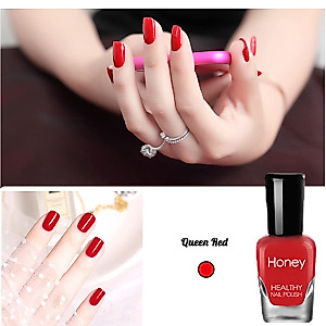 Tophany Non Toxic Easy Peel Off and Fast Dry Nail Polish Set for Pack, Eco Friendly and Organic Water Based Nail Polish for Women,Teens(10 Bottles)