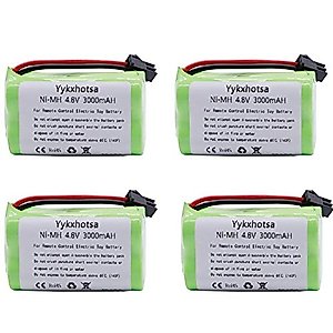 Parts & Accessories 4.8V 3000mAh Battery SM Plug for Remote Control Toys Cars Tanks Guns Robots 4.8v NiMH Battery AA Batteries Pack - (Color: 4PCS)
