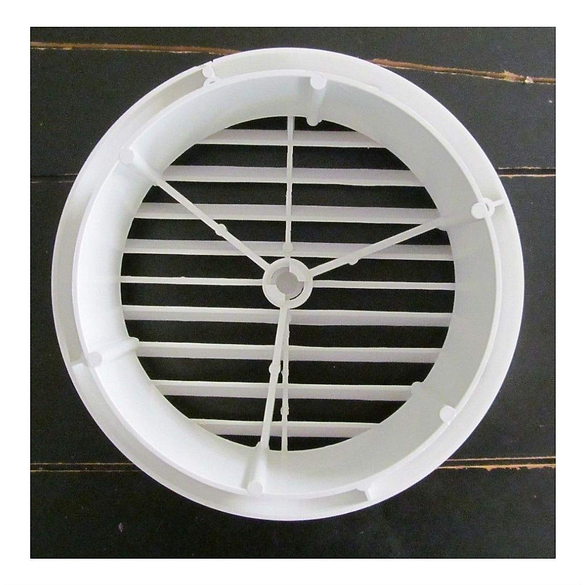 7" Round White Ceiling A/C Vent 2" Extension Used in Newmar Other RV Motorhome