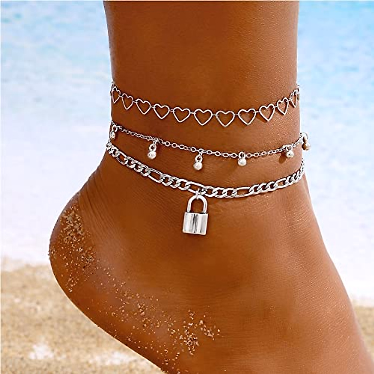 CONGYING 46 Pcs Gold Jewelry Set with 11Pcs Necklace, 11 Pcs anklet and 18 Pcs Earring Ear Cuff,6Hoop Earrings for Women Girls, Fashion Indie Costume Jewerly Pack for Anniversary Christmas Party Gift