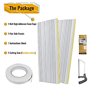 LBG Products Air Conditioner Side Panel Kit for Window AC Units, Fits Up to 17" H x 10" W,Double Layers Window AC Side Panels Kit for Window Air Conditioner Replacement Screen,2 Pack