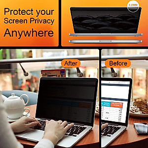 Magnetic Privacy Screen MacBook Air 13 Inch(2018-2021, M1), Removable Anti Blue Light Glare Filter Screen Protector with Camera Cover for Mac air 13''