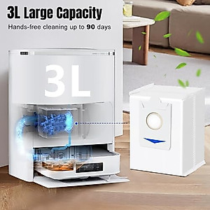 6/12 Pcs Dust Bags For ECOVACS DEEBOT X2 / X2 Omni / X2 Pro/ DEX86 Vacuum Cleaner Robot Replacement Parts, Auto-Empty Station DDB030025 (12 Pack)