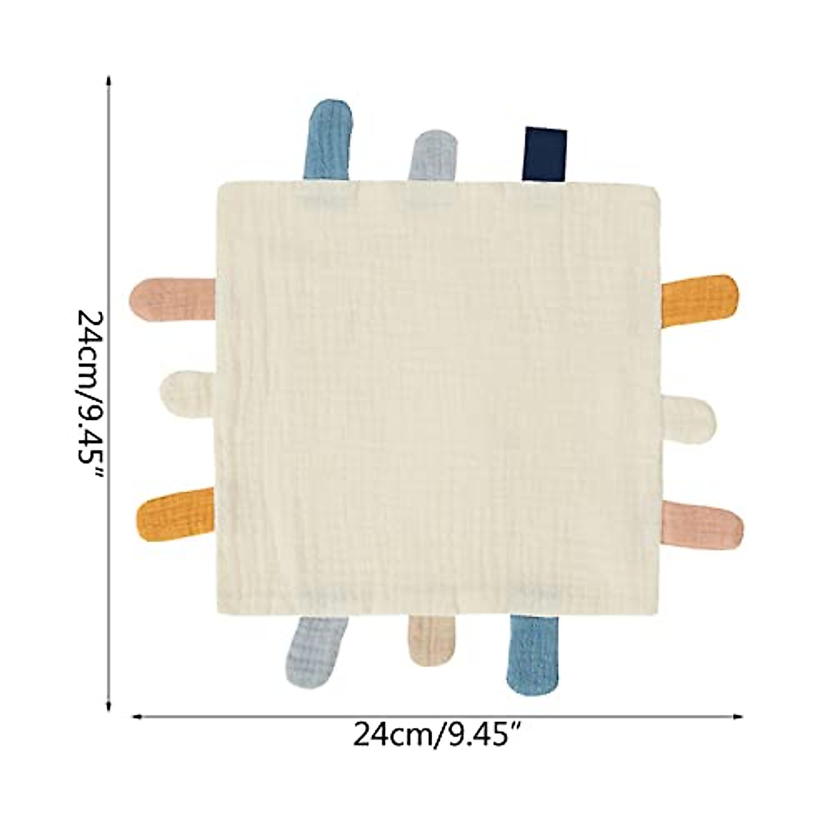 xromtbem Colorful Cotton Muslin Lovey Blanket Security Blanket Soft & Breathable Lovie- Baby Gifts for Boys & Girls Lightweight Soothing Towel Babies