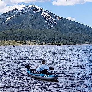 Driftsun Almanor Inflatable Kayak - Inflatable White Water Kayak - 1 and 2 Person Kayaks for Adults with EVA Padded Seats, High Back Support, Paddles, Pump (1 Person, 2 Person, 2 Plus 1 Child)