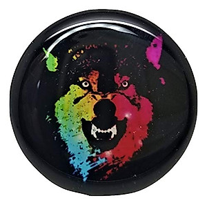 Pierced Republic Multi-Color Wolf Ear Plugs - Acrylic Screw-On - 10 Sizes - *Pair* (1/2" (12mm))