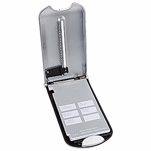 Home-X - Retro Style Flip Open A-Z Address Book, Hardcover Classic Design with Alphabetical Tabs for Optimal Organization, Silver Finish