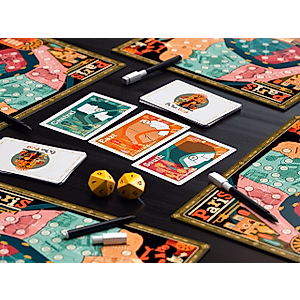 On Tour Paris & New York - Board Game - 1 to 8 Players - 20 Minute Play Time