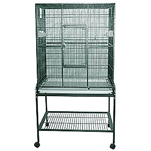 A&E Cage Co. Flight Cage & Stand, 32"x21", Green