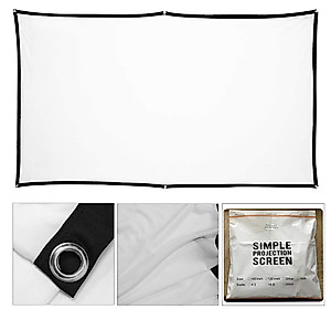 30" x 53" Holographic Rear Projection Screen, with Mounting Foldable and Portable Anti Crease Indoor Projection Double Sided Video Projector Screen, for Projecting Halloween Videos, Film Night