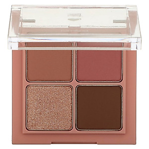 rom&nd Better than Eyes 4 Color Mini Palette, 02 Dry Rose, Eye Shadow Palette, Daily Natural Shades, Long Lasting, Blendable, Rich Colors, Velvety Texture, Matte & Shimmer, High Pigmented