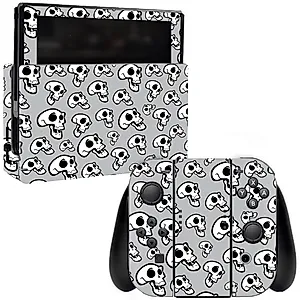 MightySkins Skin Compatible with Nintendo Switch - Laughing Skulls | Protective, Durable, and Unique Vinyl Decal wrap Cover | Easy to Apply, Remove, and Change Styles | Made in The USA