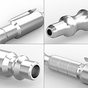 GASHER 5PCS Adjustable Pocket Air Blow Gun with 1/4" I/M Type Plug