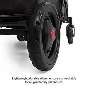 Radio Flyer Voya Stroller Wagon, 4 Seater Wagon Stroller for Kids with Low Sides, Baby Stroller Wagon, Quad Stroller