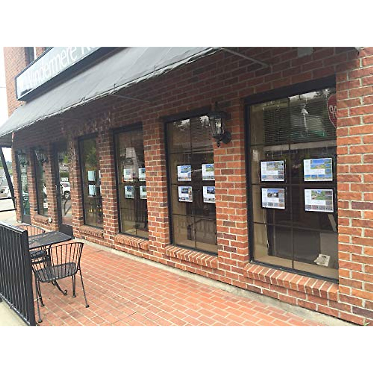 A4 Double Side Window Display Real Estate -Led Window Sign Acrylic Menu Light Box Sign for Office Restaurant Store Backlit Advertising Display(3 pcs/series)