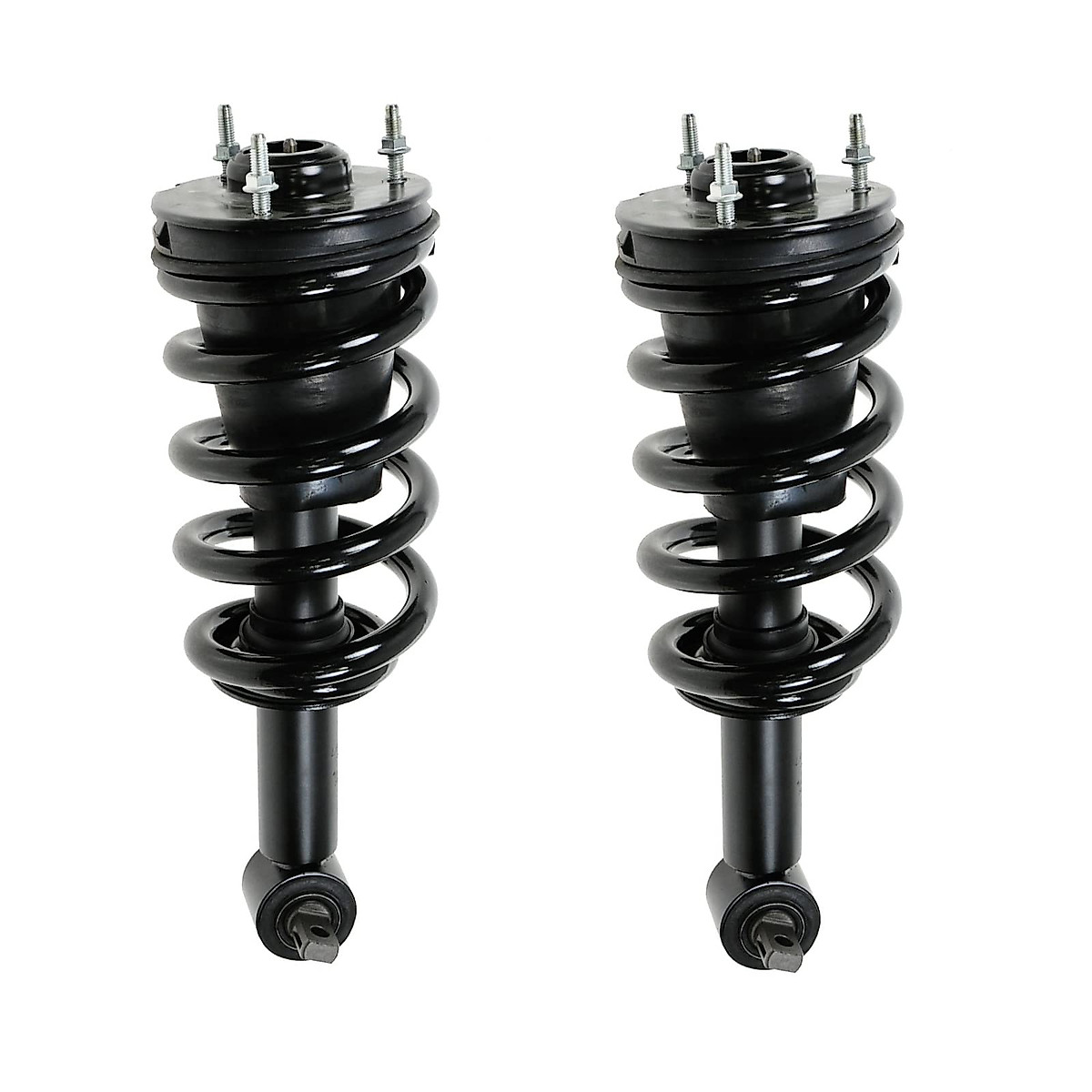 TRQ Front Complete Strut & Shock Spring Assembly Pair 2 Piece Set Compatible with 07-13 Chevrolet Silverado 1500 07-13 GMC Sierra 1500