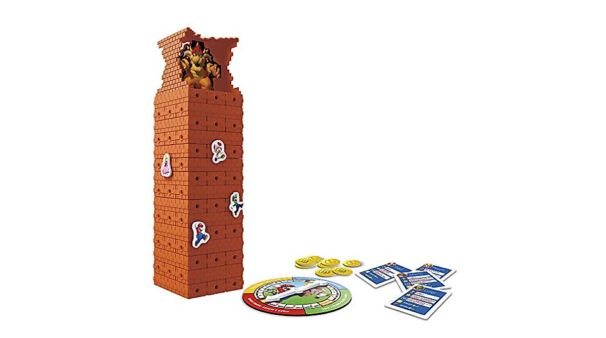 Hasbro Jenga: Super Mario Edition Game, Block Stacking Tower Game for ...
