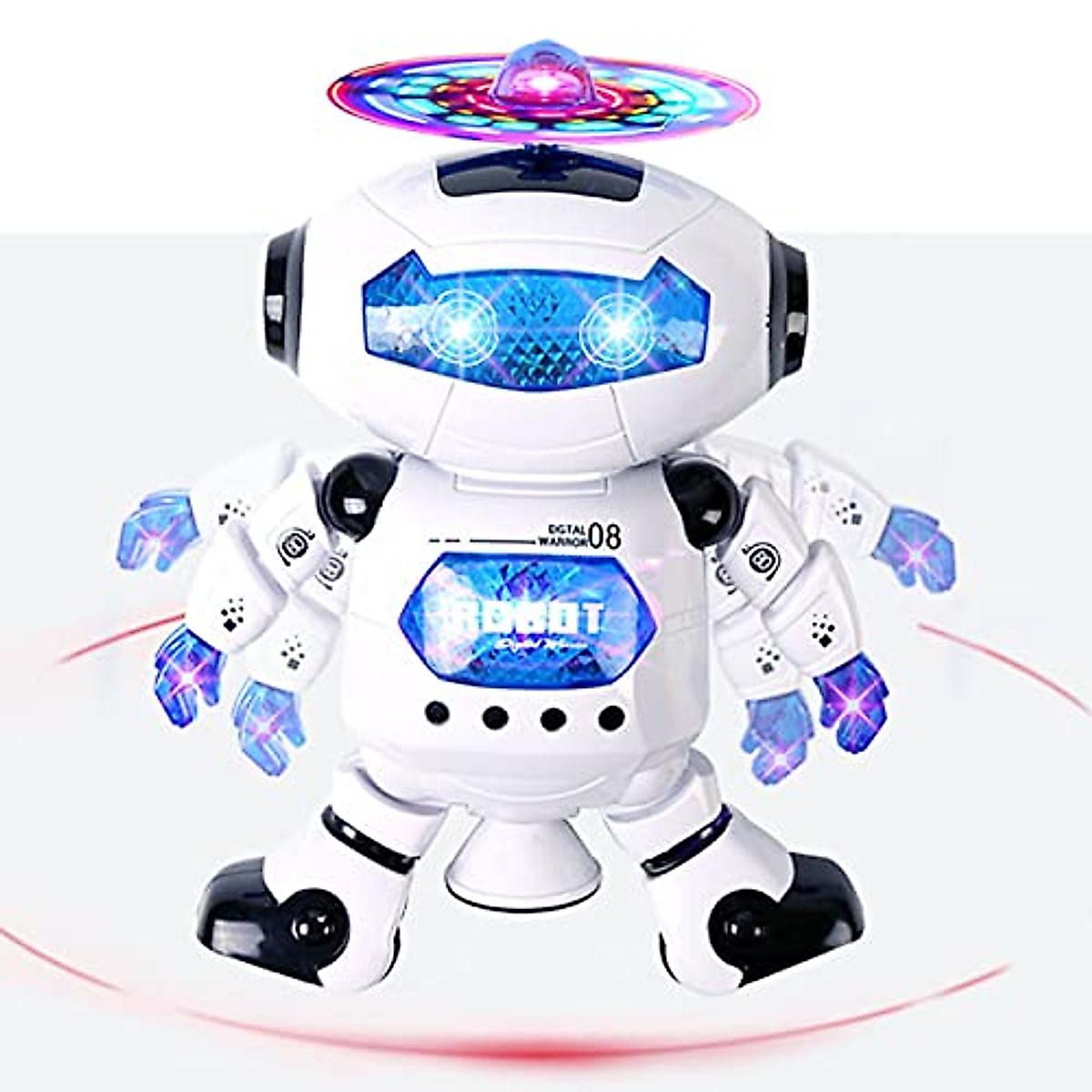 Srliya Humanoid Robot Dancing Robot for Kids 22×14×9 360 rotatable Lighting Dancing Humanoid Robot Toy Kid Children Playful Gift