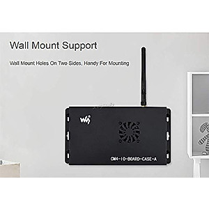 XYGStudy Metal Box (A) Designed for Raspberry Pi Compute Module 4 IO Board, Comes with Cooling Fan, to Build Your Own Raspberry Pi CM4 Mini PC Easily (CM4-IO-BOARD-CASE-A)