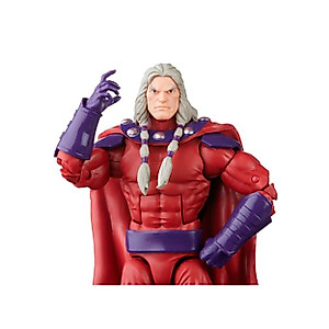 Marvel Legends Series 6-inch Scale Action Figure Toy Magneto, Premium Design, 1 Figure, and 5 Accessories , Red