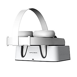 Turtle Beach Fuel Compact VR Charging Station for Meta Quest 2 Virtual Reality Headset & Touch Controllers â€“ 20+ Hour Rechargeable Battery Packs, USB-C Quick Charge, Compact Design - White
