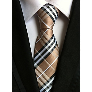 YanLen Lot 9 PCS Classic Men's Tie Necktie Woven JACQUARD Neck Ties