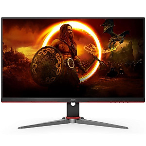 AOC 24G2E 23.8'' 16:9 Full HD 144Hz IPS Gaming Monitor with AMD FreeSync, Black, 23.8 inch (Renewed)