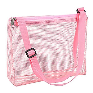 Kisangel Portable Mesh Bag Shower Caddy Practical Toiletry and Bath Organizer Tote
