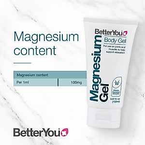 BetterYou Magnesium Gel - Relaxing Muscle Rub - Topical Magnesium for Effective Absorption - Tense Joint Support and Sore Muscle Relief - 5.07 oz
