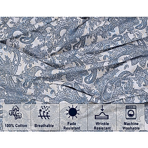 RUVANTI Flannel Sheets Full Size - 100% Cotton Brushed Flannel Bed Sheet Sets - Deep Pockets 16 Inches (fits up to 18") - All Seasons Breathable & Super Soft - Warm & Cozy - 4 Pcs - Aura