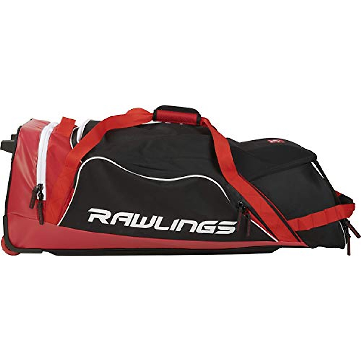 Rawlings | R1502 Wheeled Catcher's Bag | Baseball/Softball | Scarlet