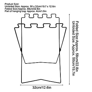 Trash Rack, Portable Trash Bag Rack Hanging Trash Garbage Bag Holder BBQ Trash Rack, Portable Garbage Bag Holder for Kitchen Camping Picnic